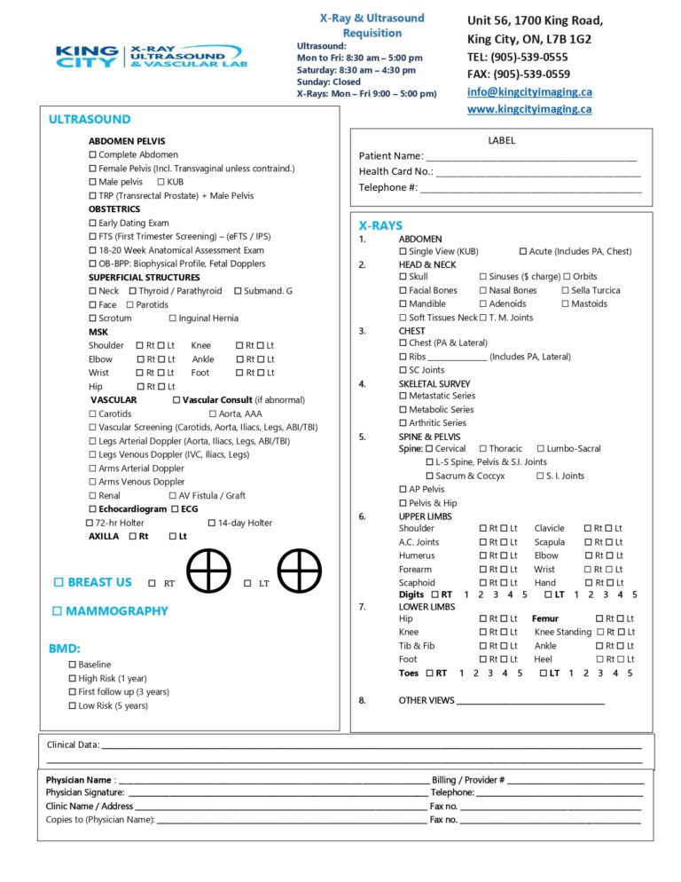 Requisition – King City